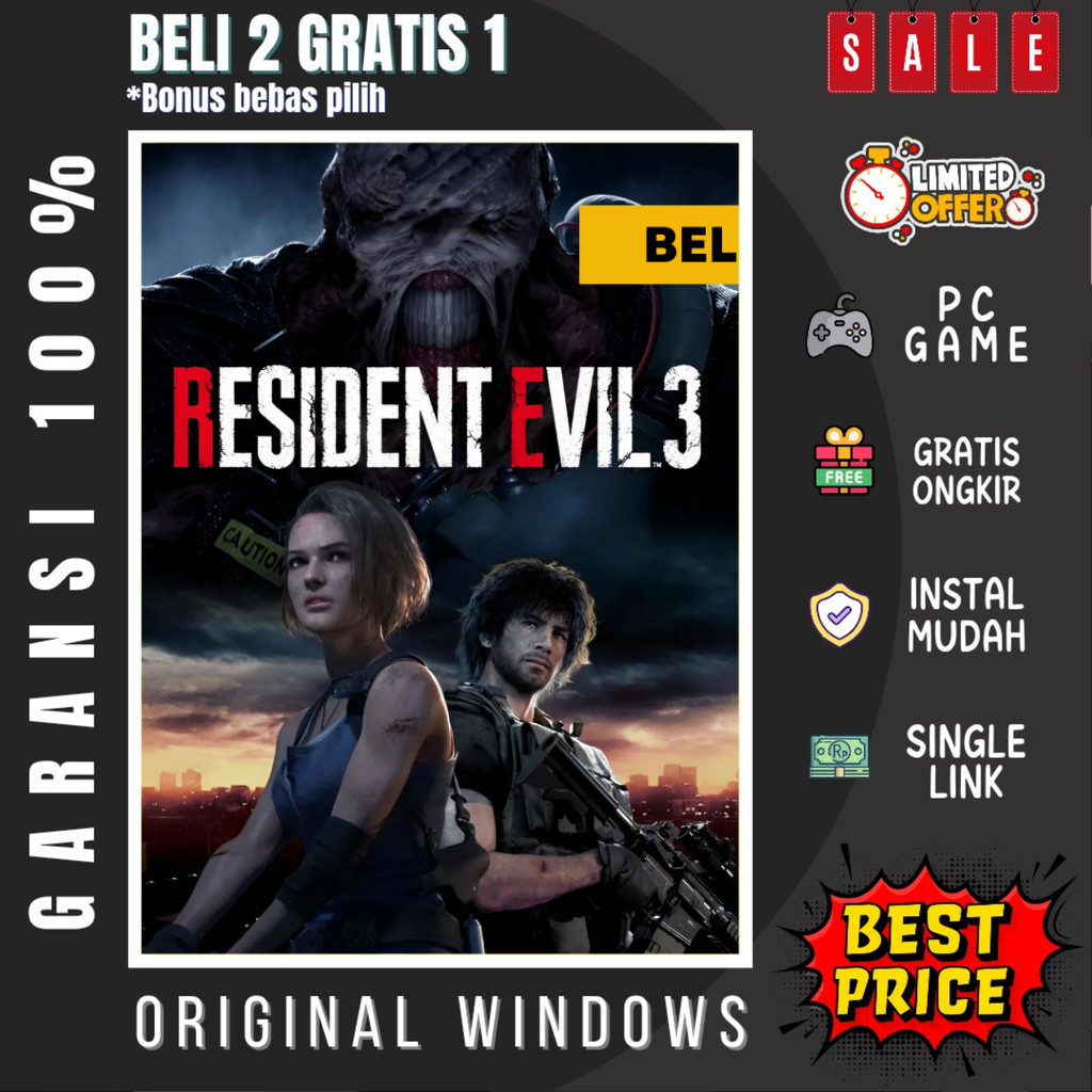 Resident EVIL 3 2020 DELUXE EDITION - GAME PC - LAPTOP GAME - PC GAMES ...