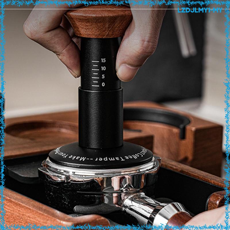 [LzdjlmybeMY] Coffee Tamper Spring Loaded Portafilter Flat Base ...