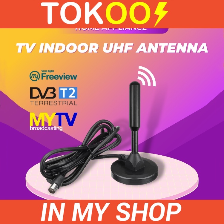 HDTV Digital HDTV Antenna Portable Indoor and Outdoor TV with Amplifier ...