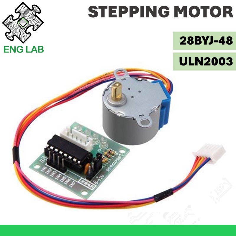 ENGLAB★28BYJ-48 Stepper Motor, ULN2003, 5V Stepping Motor With Driver ...
