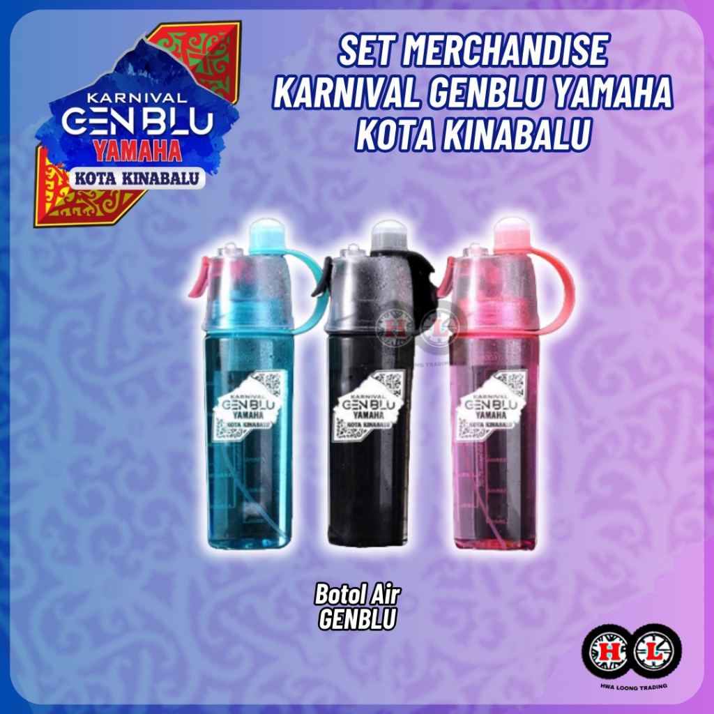 YAMAHA BOTTLE GENBLU BOTOL AIR YAMAHA GENBLUE ( SET MERCHANDISE ...