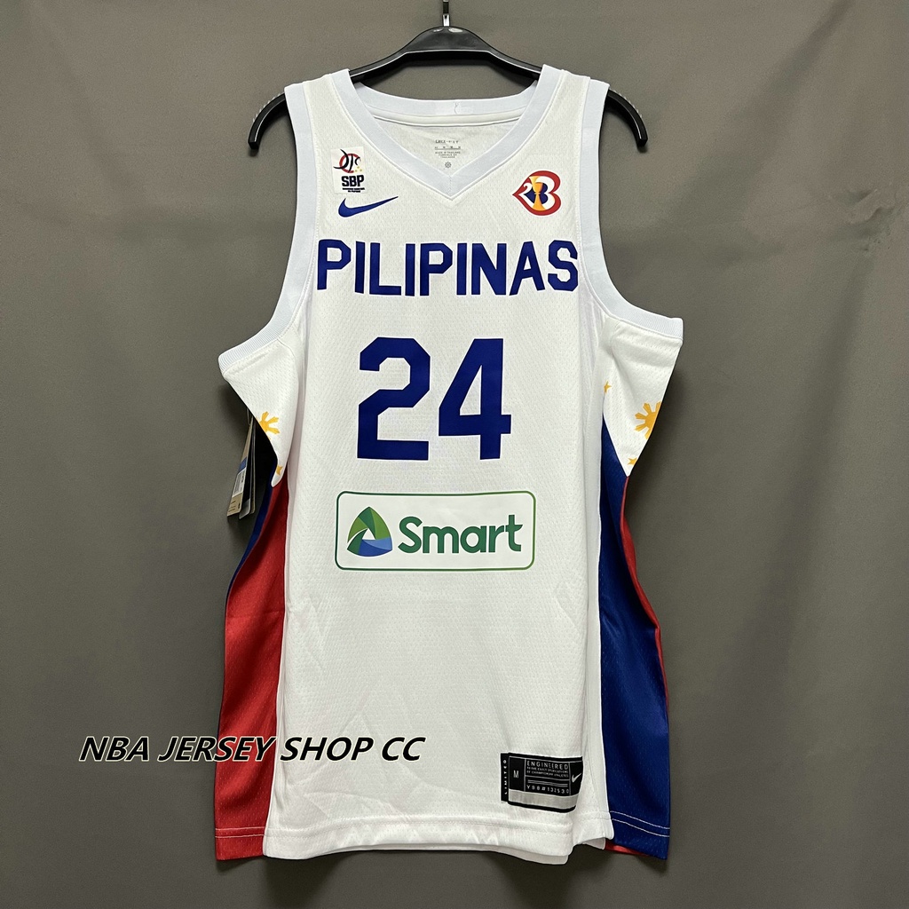 Men's New Original Gilas Pilipinas #24 Dwight Ramos Jersey White Heat ...