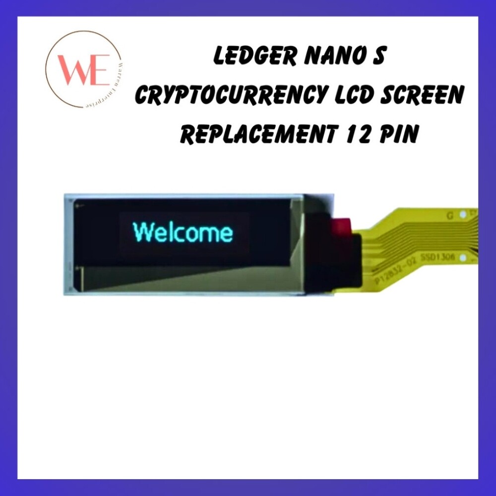 Ledger Nano S Cryptocurrency Hardware Wallet LCD Screen Replacement 12 ...