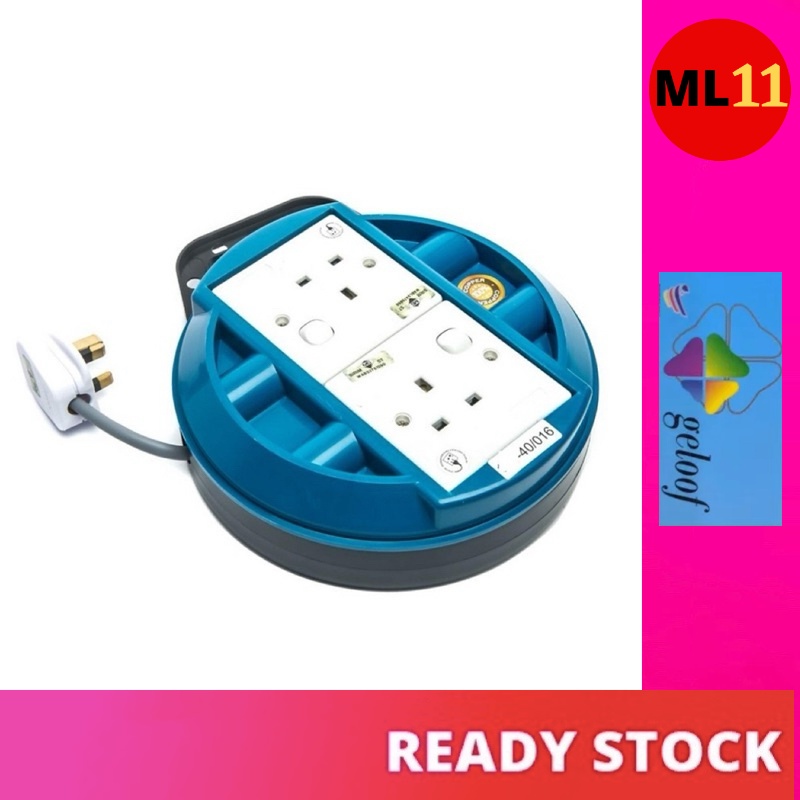(SIRIM) (5M / 7M) GELOOF Penyambung Soket 2 Pin Mesra Plug / 2-Way ...