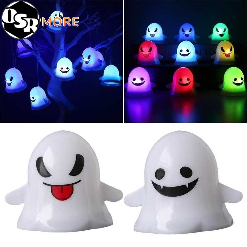 OSR [Serendipity] Halloween Cute Emoticon LED Ghost Colorful Night Lamp ...