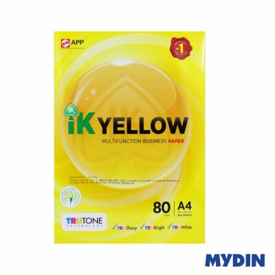 IK Yellow Copier Paper A4 (80gsm x 450's) | Shopee Malaysia