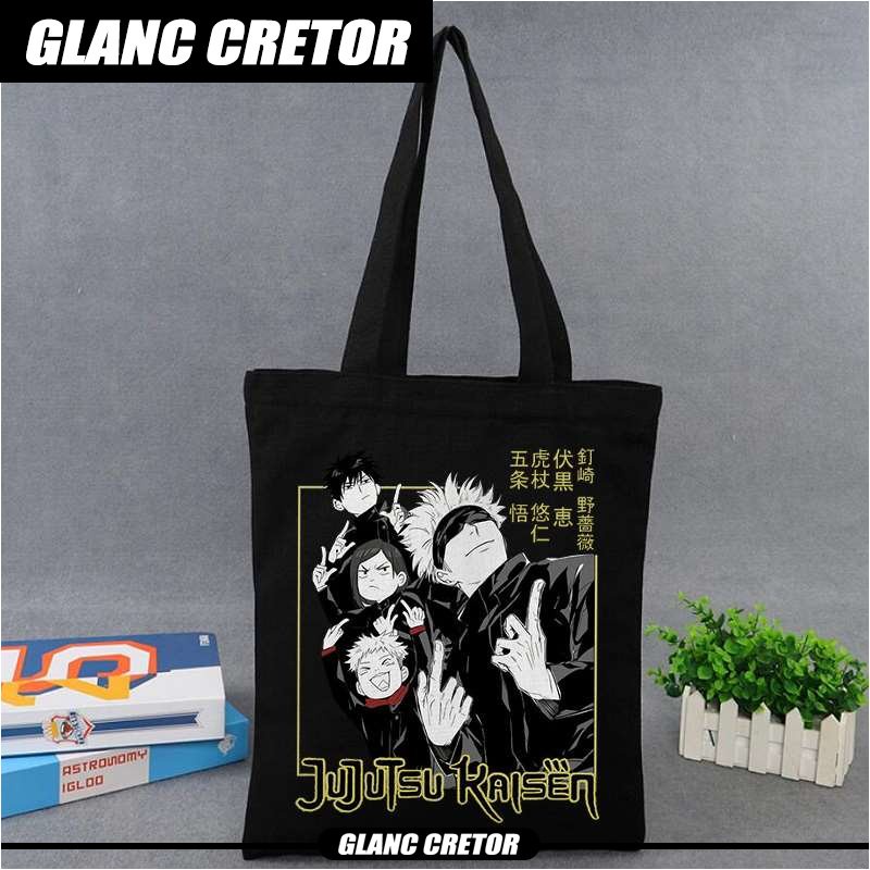 Korean Cute Cartoon Shoulder Bag Tote Bag Canvas Bag Harajuku Shopper ...