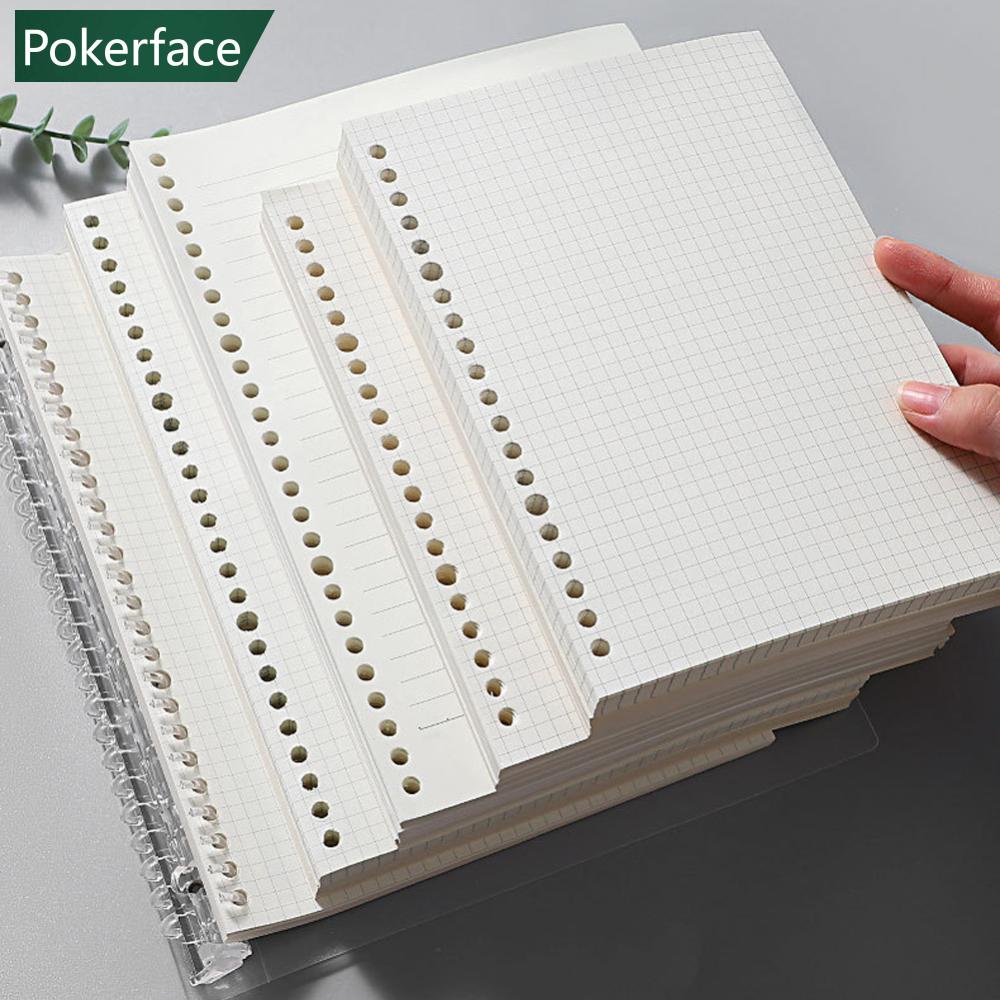 POKERFACE A6/A5 Loose Leaf Notebook Refill Spiral Binder Inner Page ...