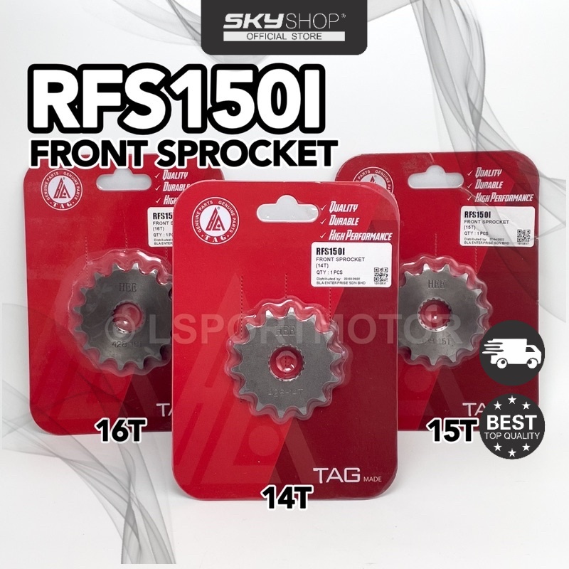 BENELLI RFS150I FRONT SPROCKET (14T/15T/16T) RFS RFS150 I (S) | Shopee ...
