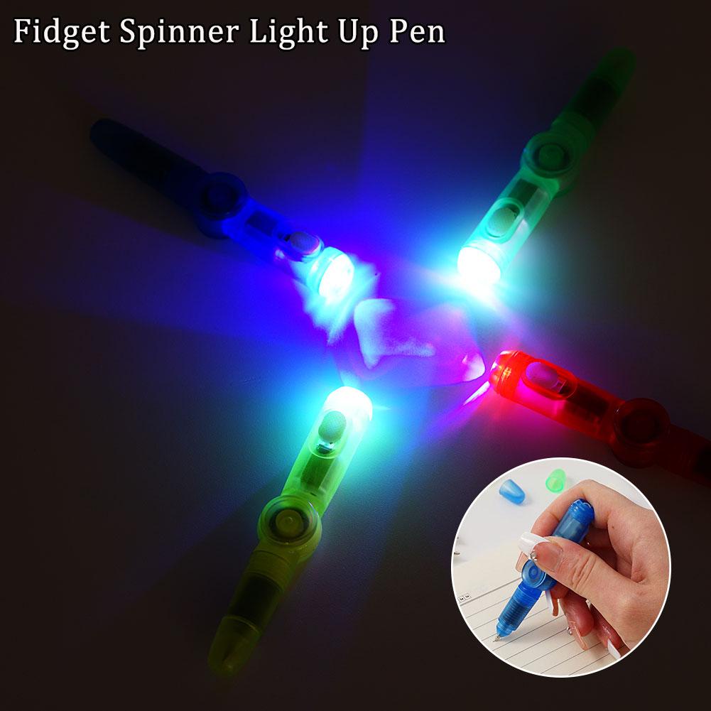 Fidget Spinning Light Up Pen Sensory Fidget Toy Kids Games M5F0 ...