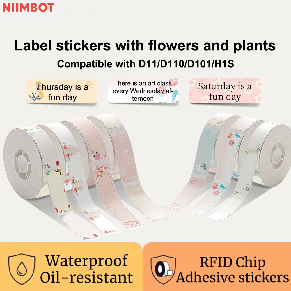 NIIMBOT D11/D110/D101/H1S Label Paper Name Sticker Books Stationery Box ...