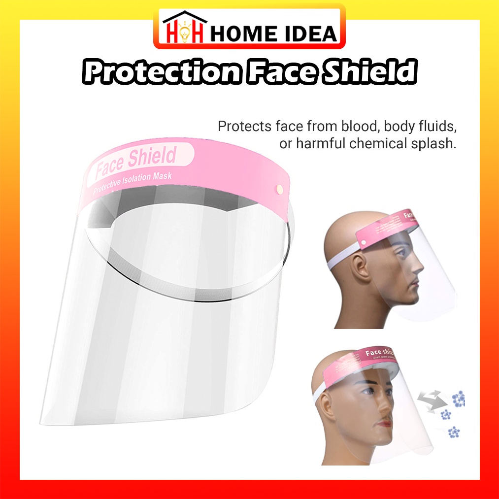 Face Shield Anti-Fog Splatter Curved Screen Full Face Shield Protection ...