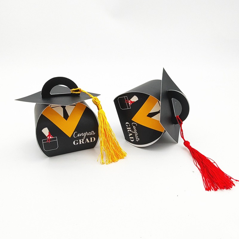 24pcs Graduation Cap Gift Box Graduation Party Favors Graduation Candy ...
