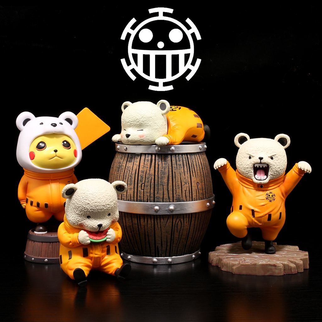 One Piece Bebo Pikachu COS Bebo Bear Kung Fu Cute Lying Posture Cute ...