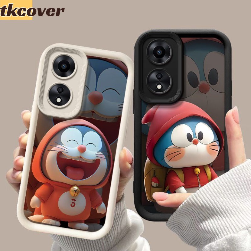 Cartoon Doraemon Soft Angel Eyes Phone Case For OPPO A18 A38 A58 A78 ...