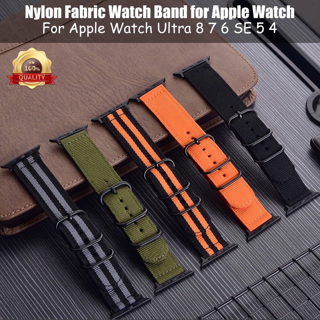 Nylon Fabric Watch Band Soft Watch Loop strap Bracelet for Apple Watch ...