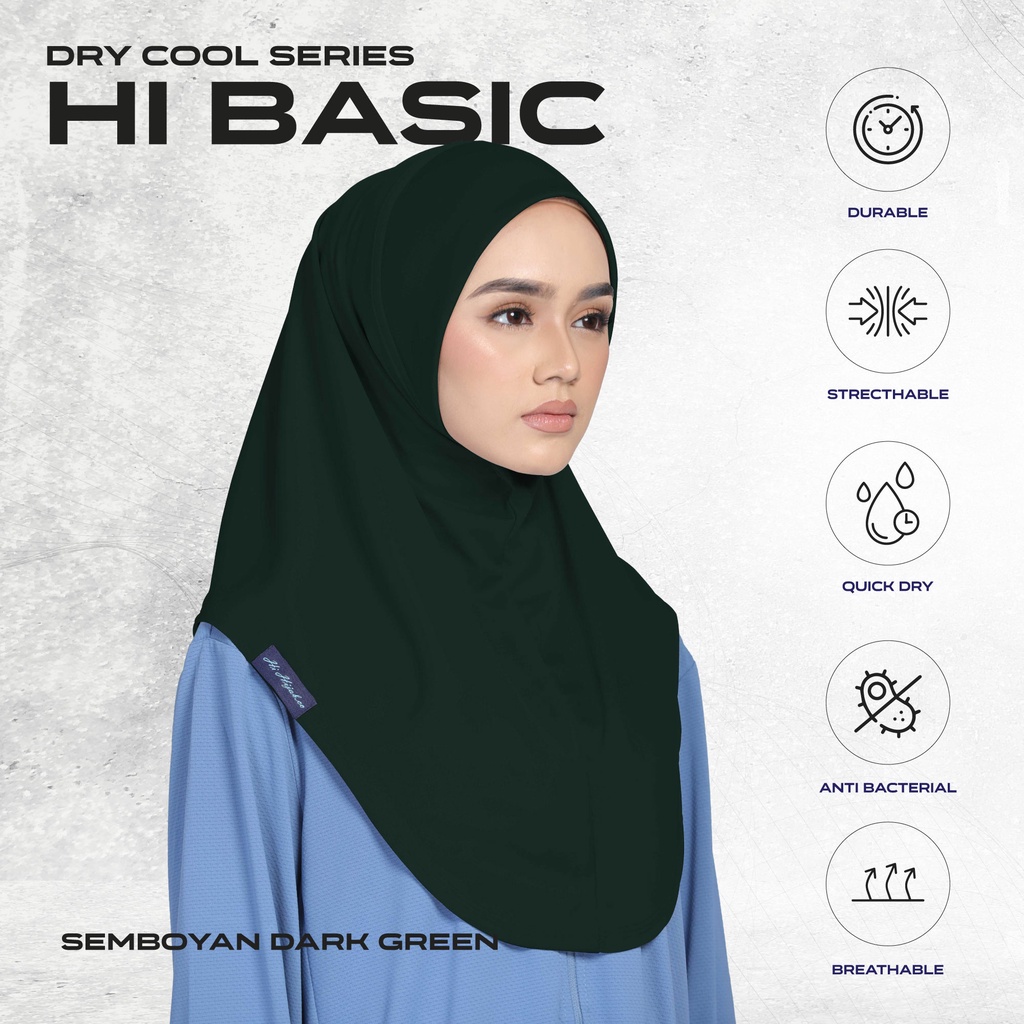 HIHIJAB - HiBasic Dry Cool Collection Instant Sport Hijab Microfiber ...