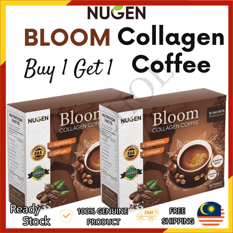 Ready Stock Nugen Bloom Collagen Coffee HALA and Glutathione Slimming ...