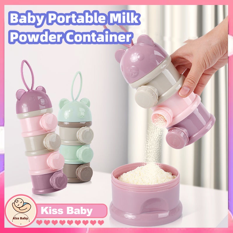 3-4 Layers Baby Portable Milk Powder Container Milk Powdered Baby ...