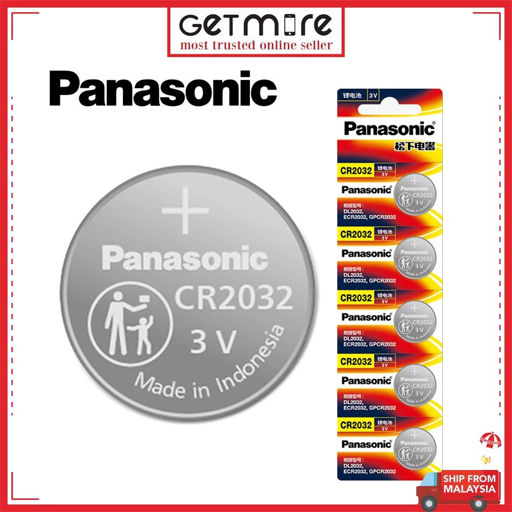 Panasonic CR2032 CR2025 CR2016 3V Genuine Lithium Batteries 3V 5pcs Per ...