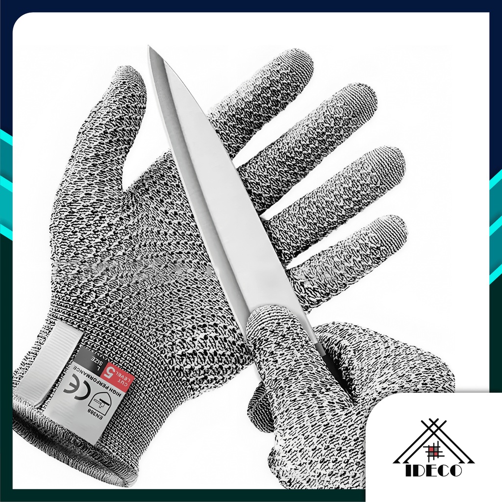 iDECO™ Cut Resistant Gloves Anti Cut Gloves Kitchen Gardening Anti Cut ...