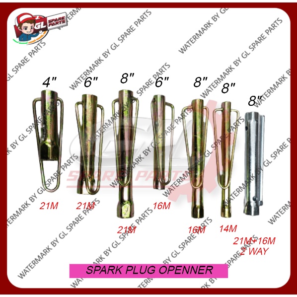 PLUG OPENER 14MM 16MM 21MM (4"/6"/8") PERODUA PROTON NISSAN TOYOTA ...