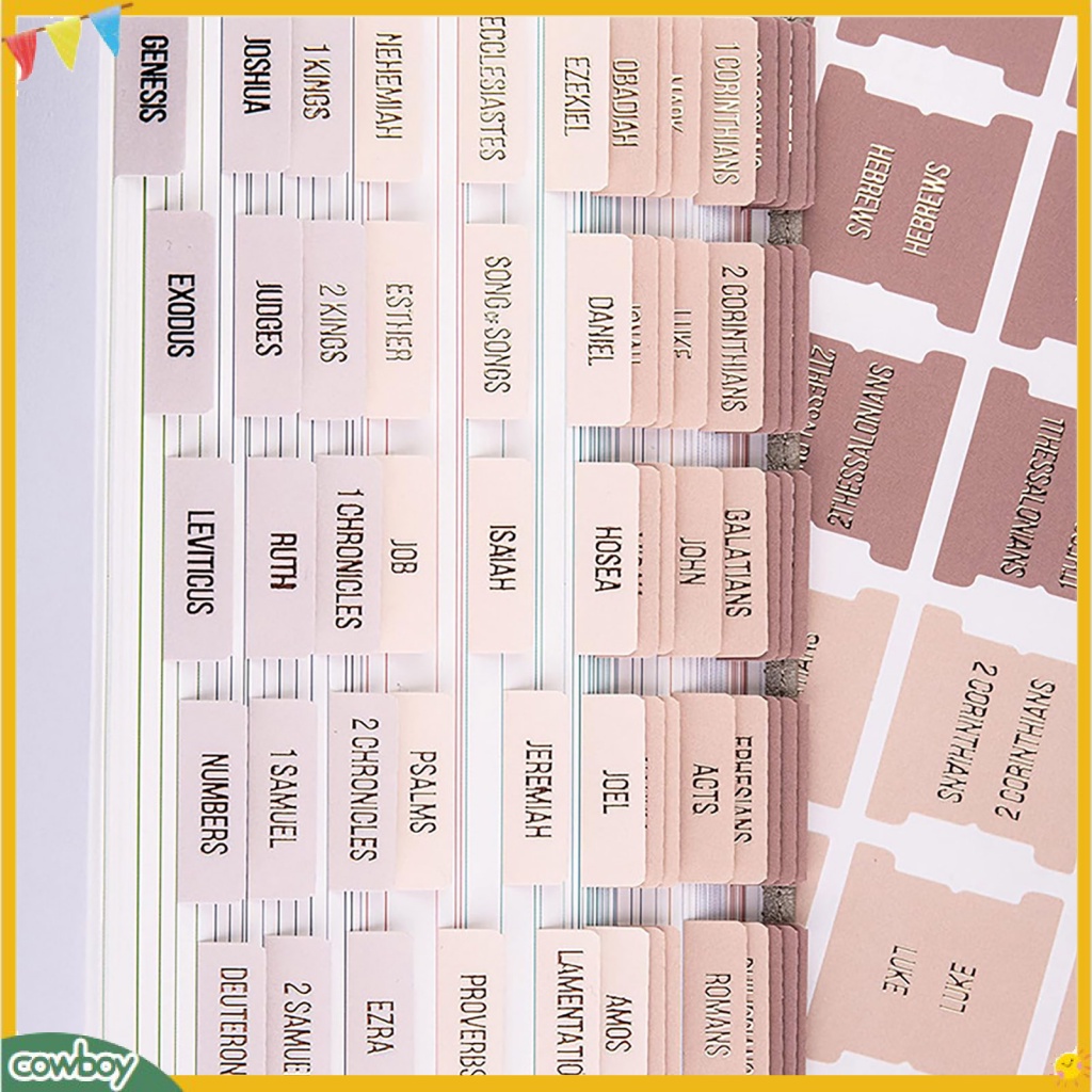 cowboy| Bible Tab Index Labels Bible Page Index Label Large Print Bible ...