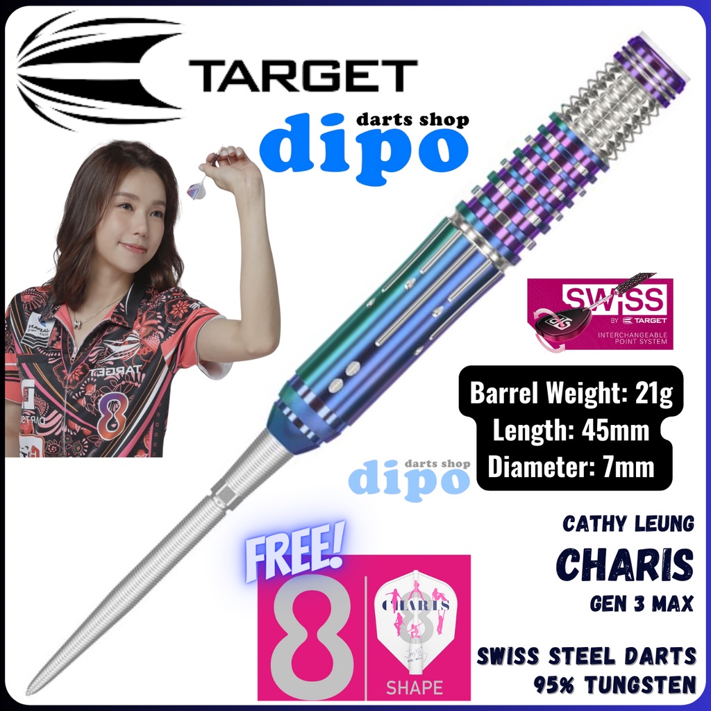 TARGET CHARIS Gen 3 (Cathy Leung model) - TARGET Swiss Steel Darts ...