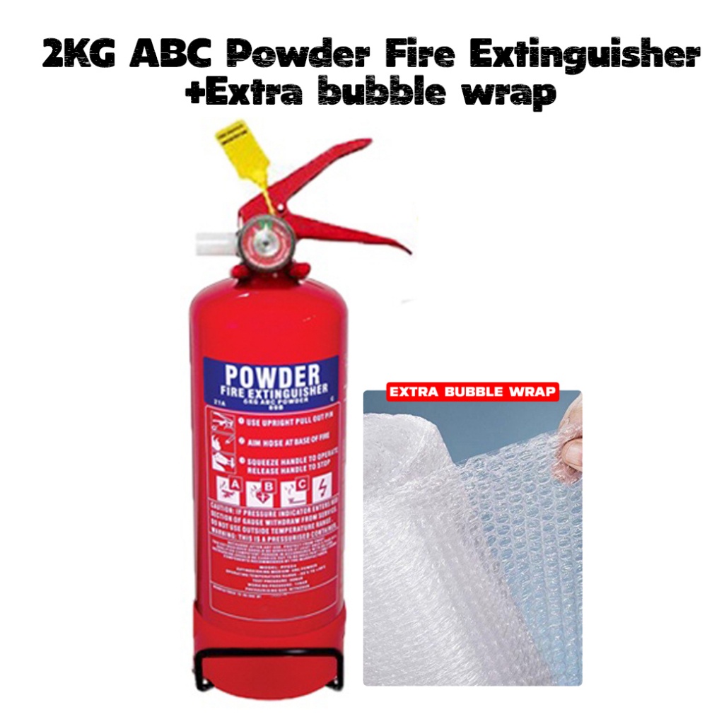 1KG/2KG ABC Powder Fire Extinguisher for Car Home Pemadam Api Kereta ...