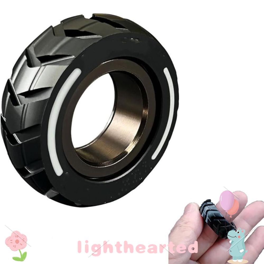 LIGHTHEARTED Fingertip Gyro, Antistress Metal Fidget Edc Mechanic Ring ...