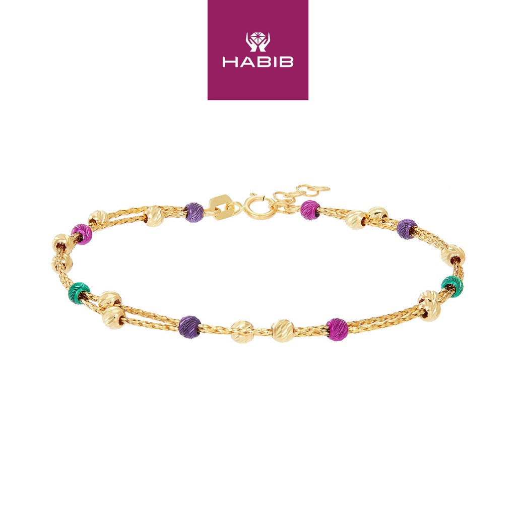 HABIB 585/14K Yellow Gold Bracelet 714-BR TWC01-72P3-Y | Shopee Malaysia