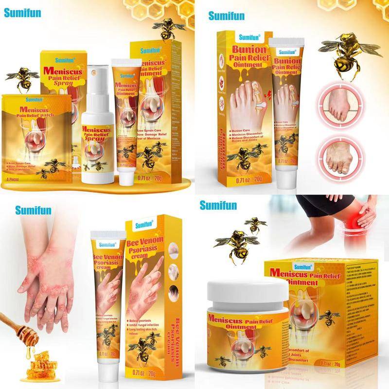Bee Venom Knee Pain Relief Spray/Stickers Ointment Body Joint Tear of ...