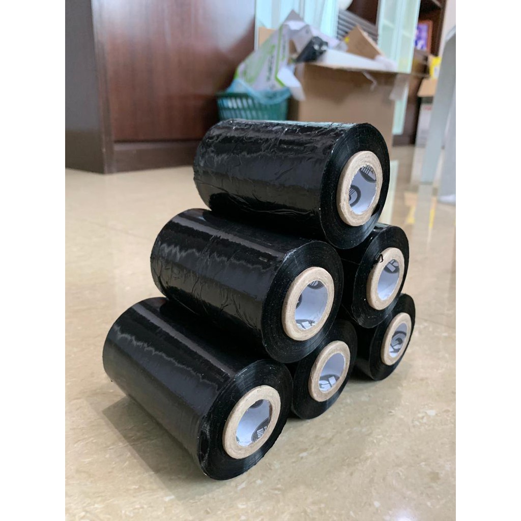 SUMAIRU Logistics Mini Baby Stretch Film Roll Black/Transparent Parcel ...