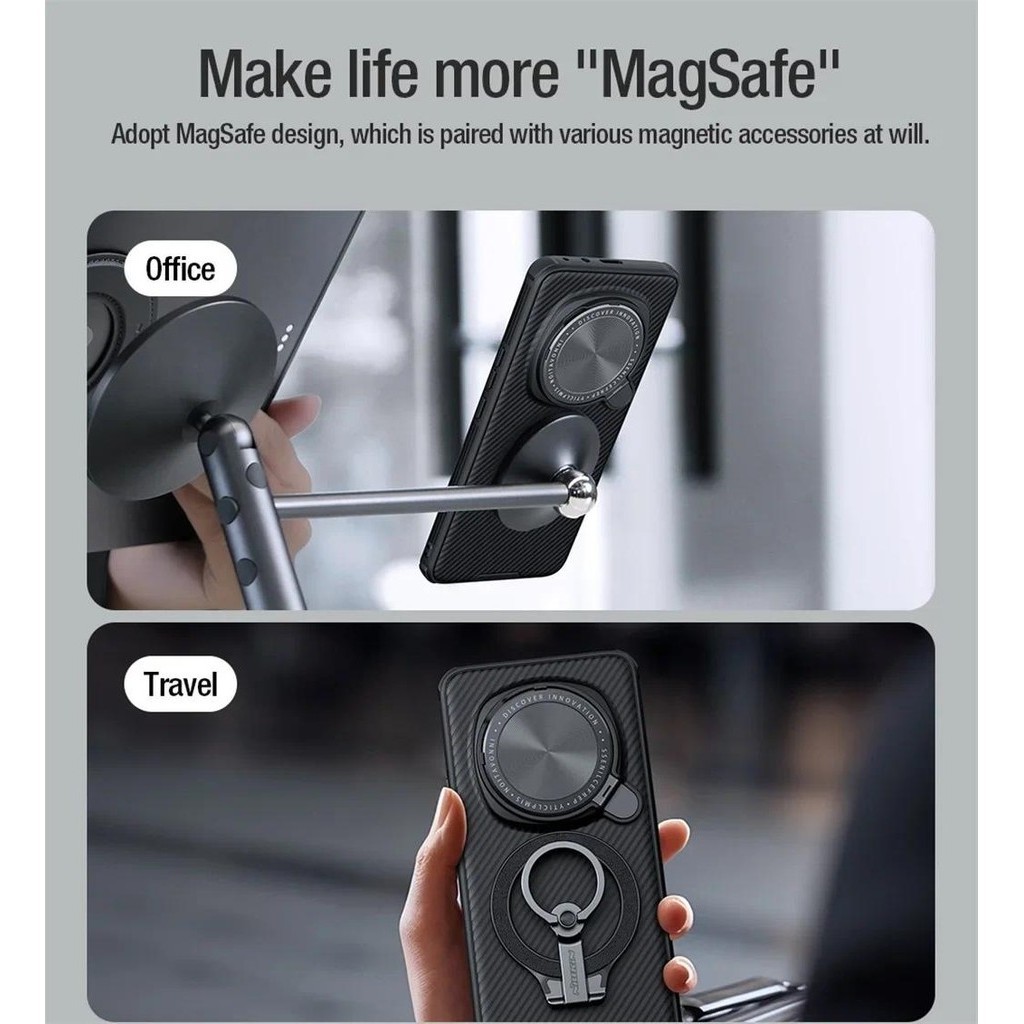 Honor Magic 6 Pro Casing NILLKIN CamShield Prop Flip-style Holder ...