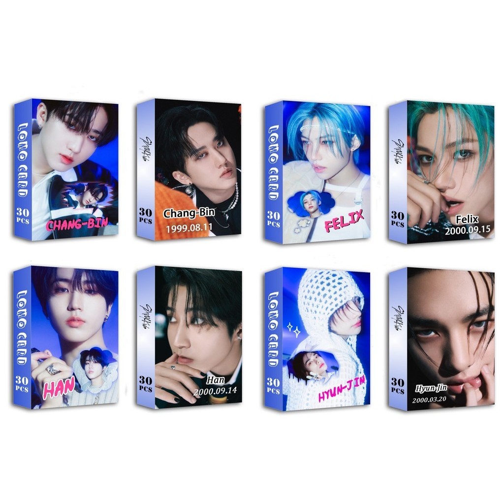30pcs/box STRAYKIDS Rock STAR MAXIDENT Photocards Felix I.N Seungmin ...