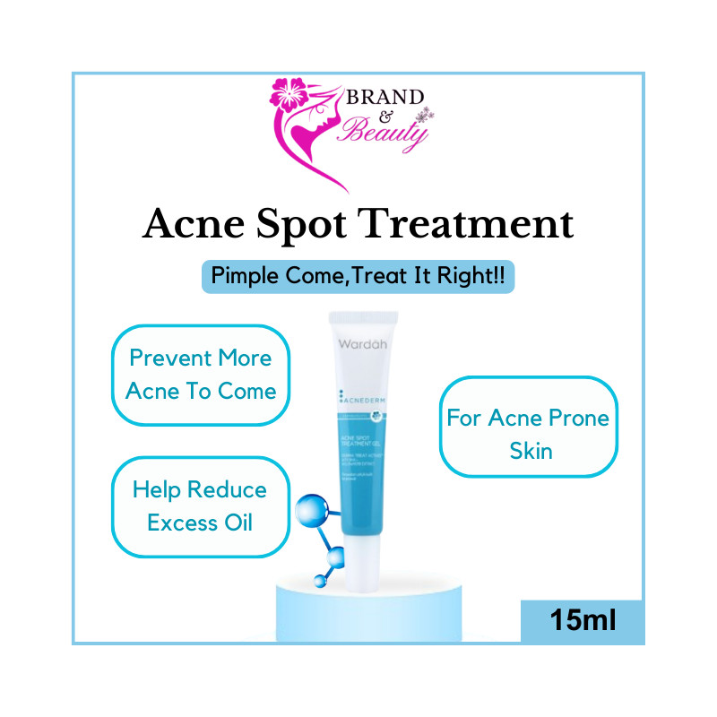 Wardah Acnederm Acne Spot Treatment Gel I Dermatreat Actives I For Acne ...