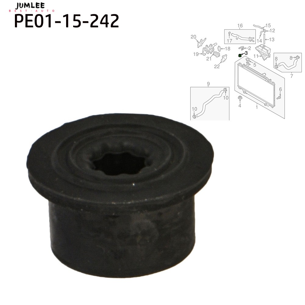 JUMLEE ️For Mazda 3 6 CX-5 Upper Radiator Rubber Bushing Mount ...