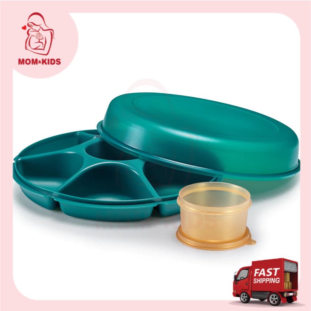 Tupperware Maroon Gourmet Red Merah Serving Center Modular Carousel 6 ...