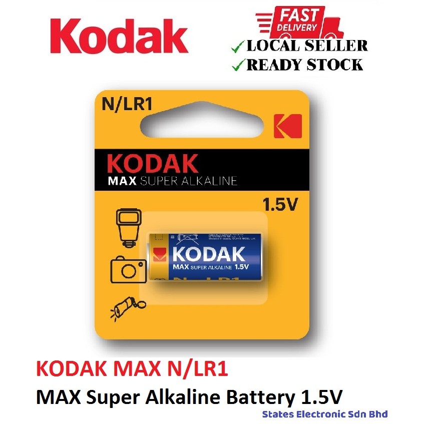 KODAK MAX N/LR1 Super Alkaline Battery 1.5V - N/LR1/E90 | Shopee Malaysia