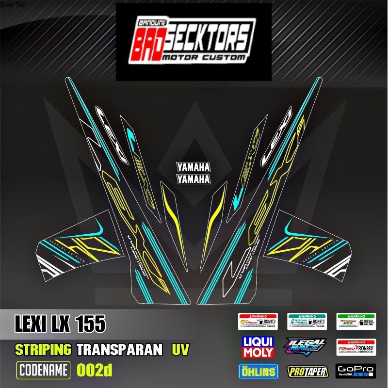 Decal Sticker Striping Transparent Variations Uv Lexi Lx 155 Cyber City ...