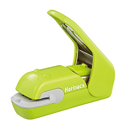 KOKUYO Stapler, needle-less stapler without holes, Harinax Press, Green ...