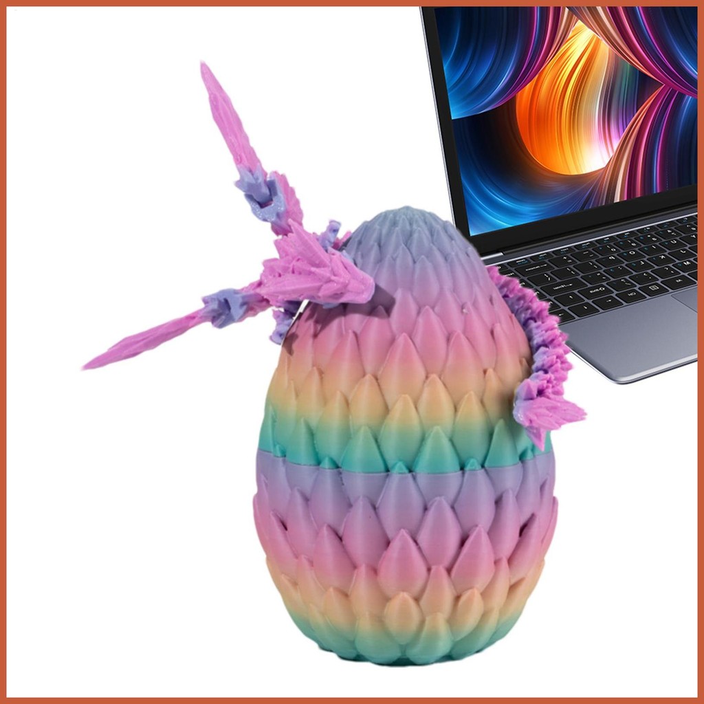 3D Printed Dragon In Egg Gem Action Figures Full Articulated Dragon ...