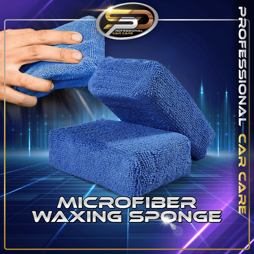 Waxing Microfiber Applicator Sponge Pad Car Polishing Square Sponge ...