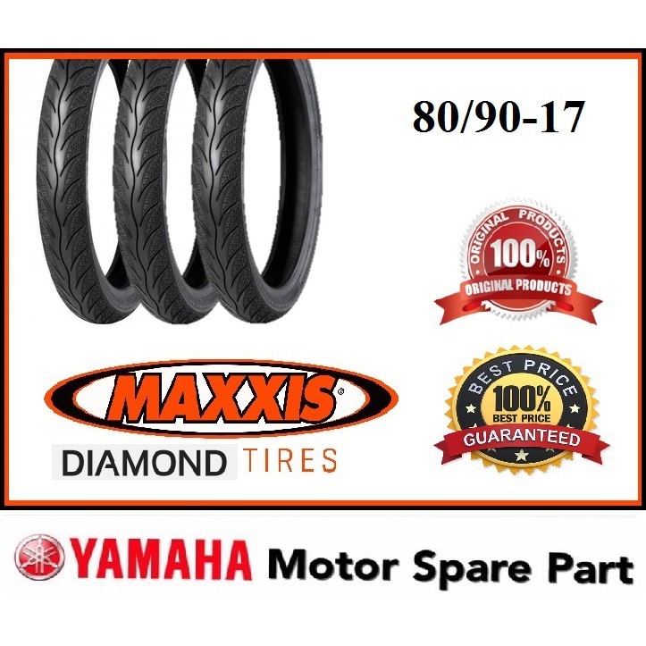 MAXXIS DIAMOND MA3D TAYAR TUBELESS 80/90-17 100% ORIGINAL MAXXIS ...