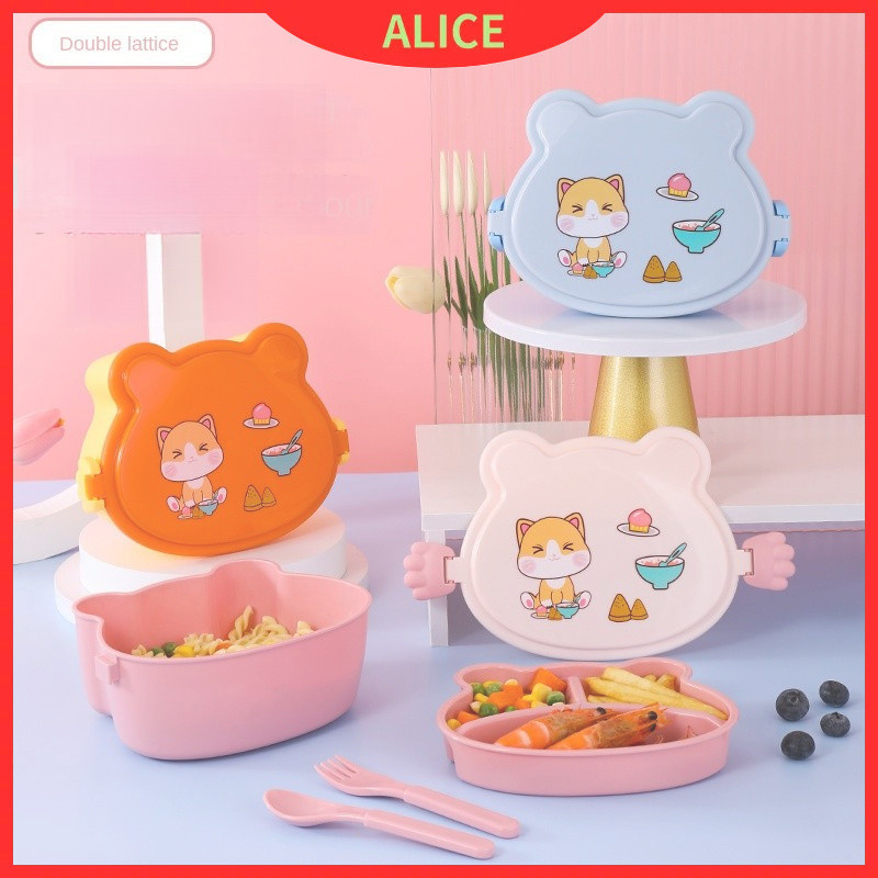 Baby Food Bowl, Anti-Drop Baby Plate Children's Segmented Fruit Dish ...