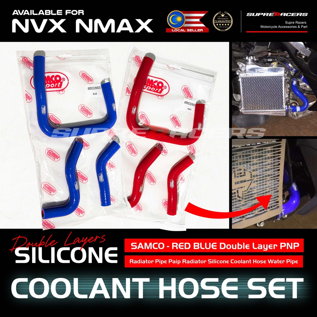 Radiator Hose Set SAMCO Sport NVX NMAX 155 Radiator Pipe Paip Radiator ...