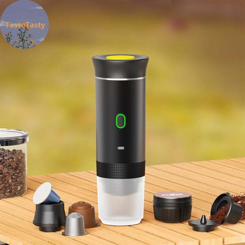 TasteTasty Electric Capsule Ground Coffee Brewer Portable Coffee Maker ...