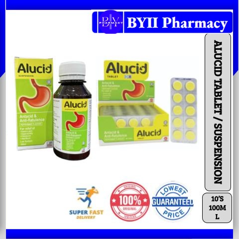 Alucid tablet 10'S/ Suspension 100ml (ubat gastrik / gastric/gas ...