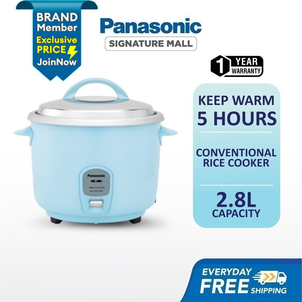PANASONIC 2.8L Rice Cooker 3 Colors SR-E28 Keep Warm Durable Aluminium ...