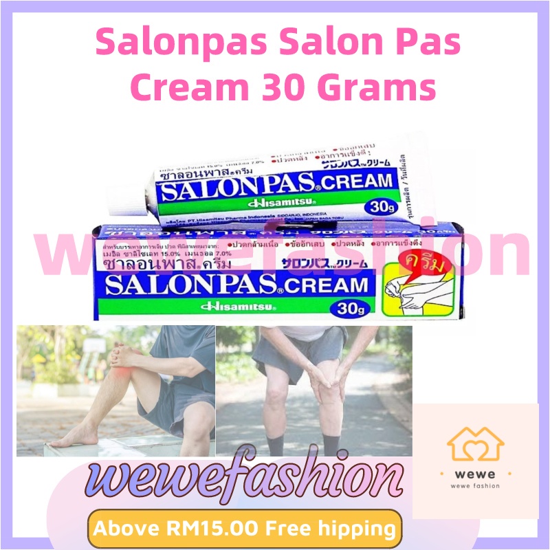 Ready Stock!!!! Salonpas Salon Pas Cream 30 Grams Relieve Pain And ...